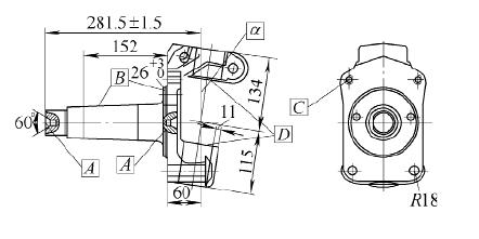 Influence of automotive steering knuckle forging processes on machining
